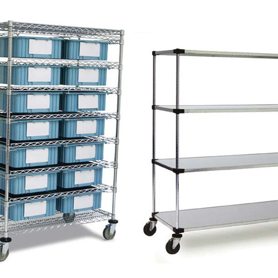 Service Carts & Racks for Grocery Stores